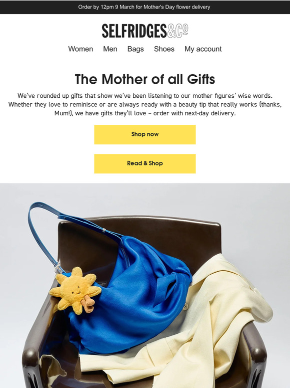 Selfridges: Mother’s Day gifts they’ll love | Milled