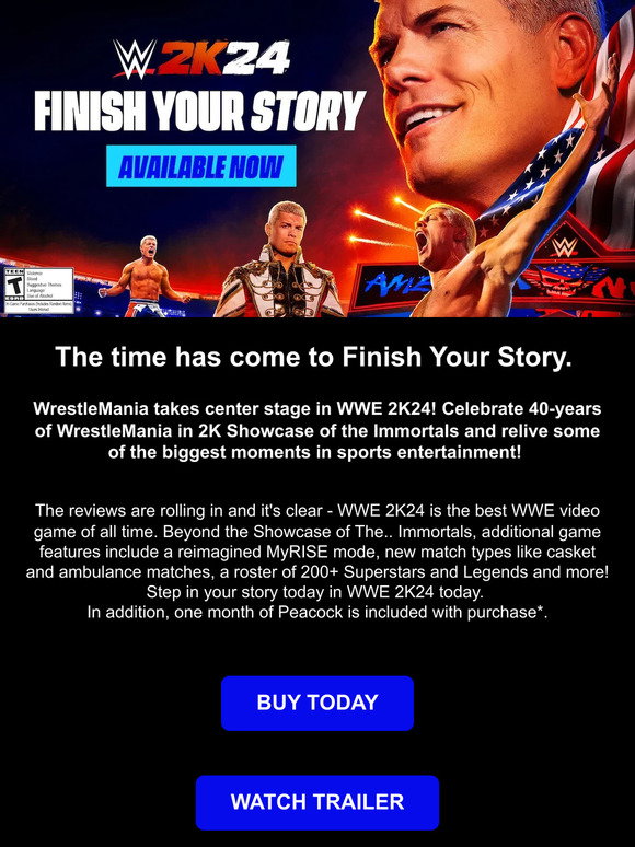 WWE Shop: WWE 2K24 AVAILABLE TODAY | Milled