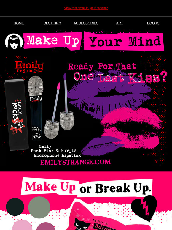 Emily the Strange: Emily Rocks Makeup 👁️🫦👁️🩷 | Milled