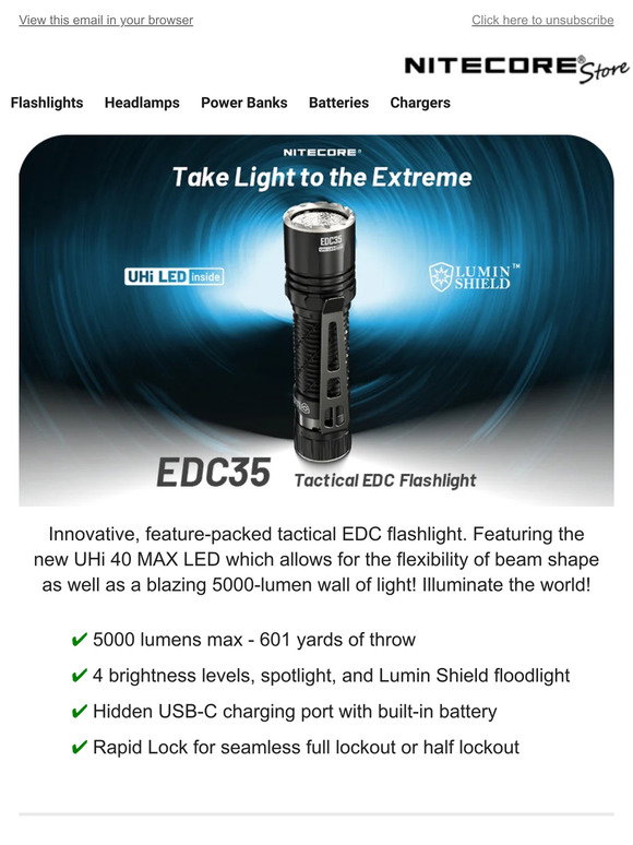 Nitecore: Nitecore EDC35 🚨 The Must-Have 5000 Lumens Flashlight ...