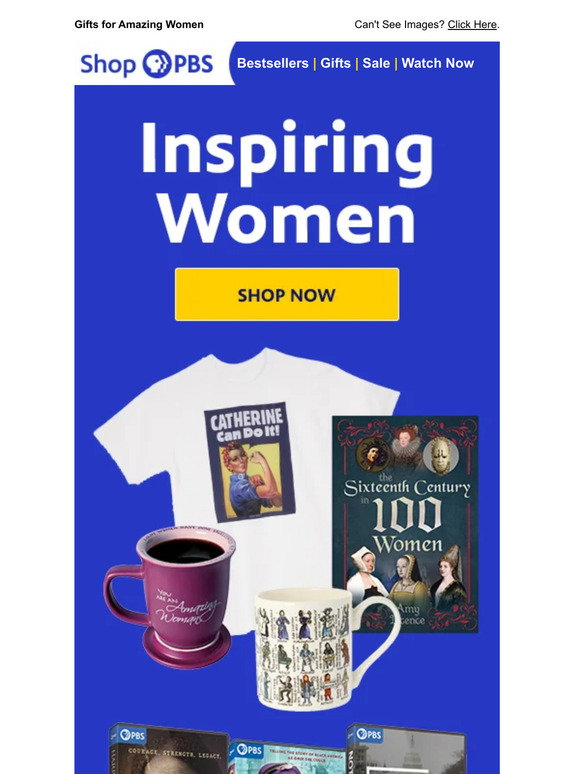 Shop.PBS.org: It's International Women's Day | Milled