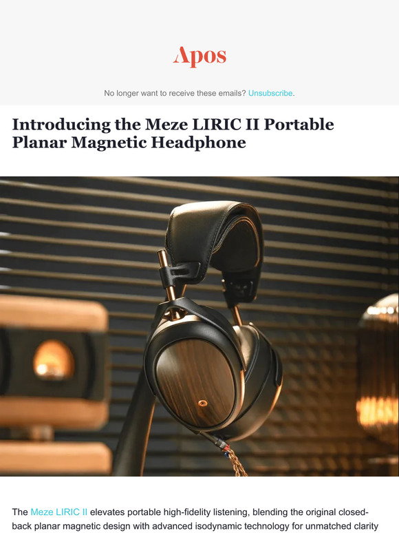 Apos Audio: Introducing the Meze LIRIC II Portable Planar Magnetic ...