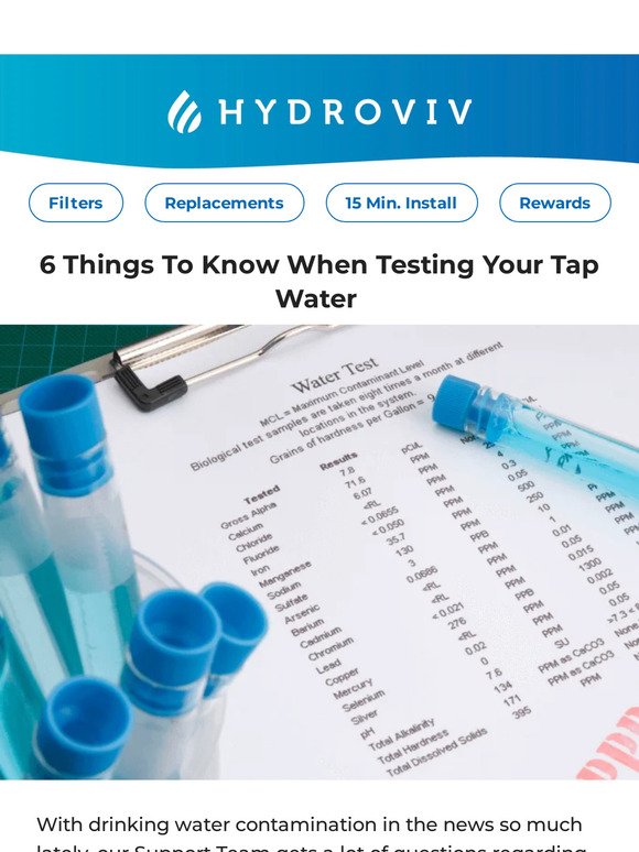 Hydroviv: Essential: What You Need To Know About Testing Your Water ...