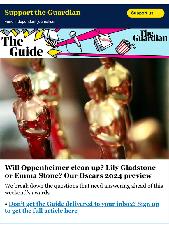 The Guardian: The Guide #129: Five big Oscars questions | Milled