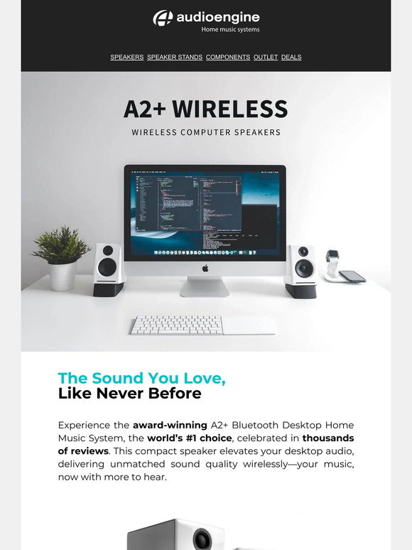 Audioengine: Award-Winning Sound: Rediscover the A2+ | Milled