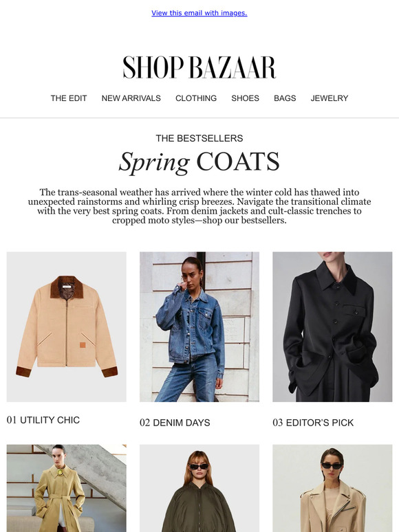 Harper's Bazaar: The Bestsellers: Spring Coats | Milled