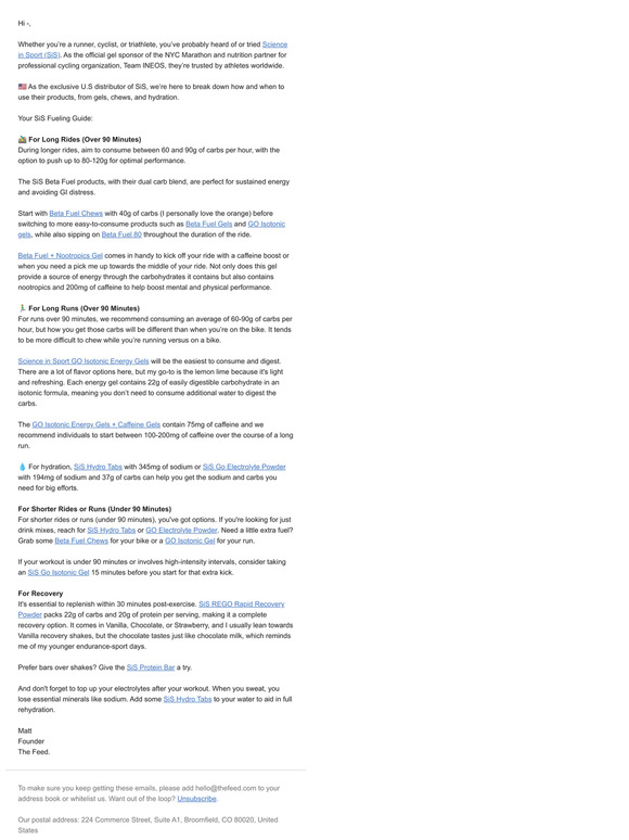 The Feed: Your Ultimate SiS Nutrition Guide Inside 🚀 | Milled