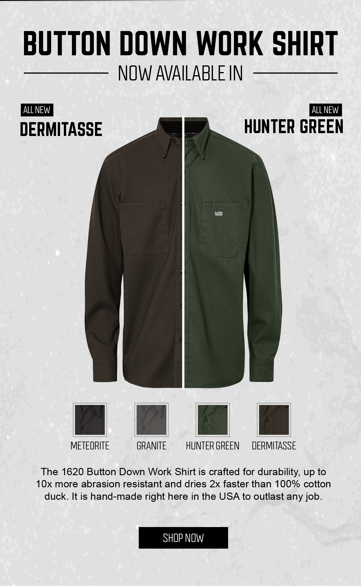 1620 Workwear: Explore the All New Colors Available in our Button Down ...