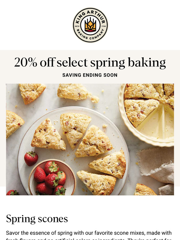 King Arthur Baking Company: Ending Soon: 20% Off Our Spring Collection ...