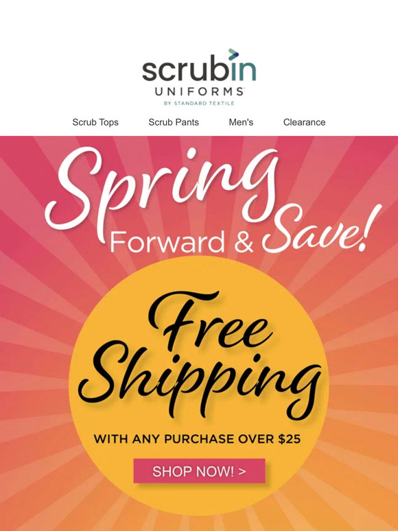 Scrubin Uniforms: ☀️Save More than Daylight! | Milled