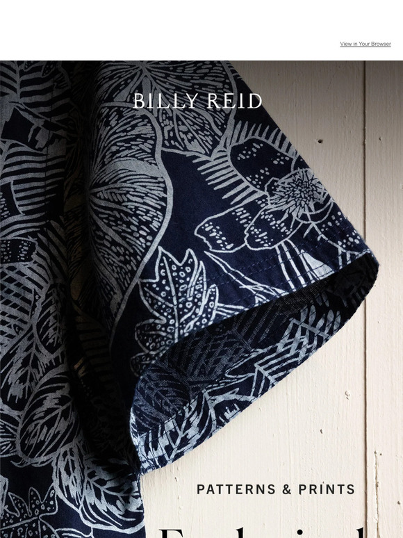 Billy Reid: Exclusively Ours: Patterns & Prints | Milled