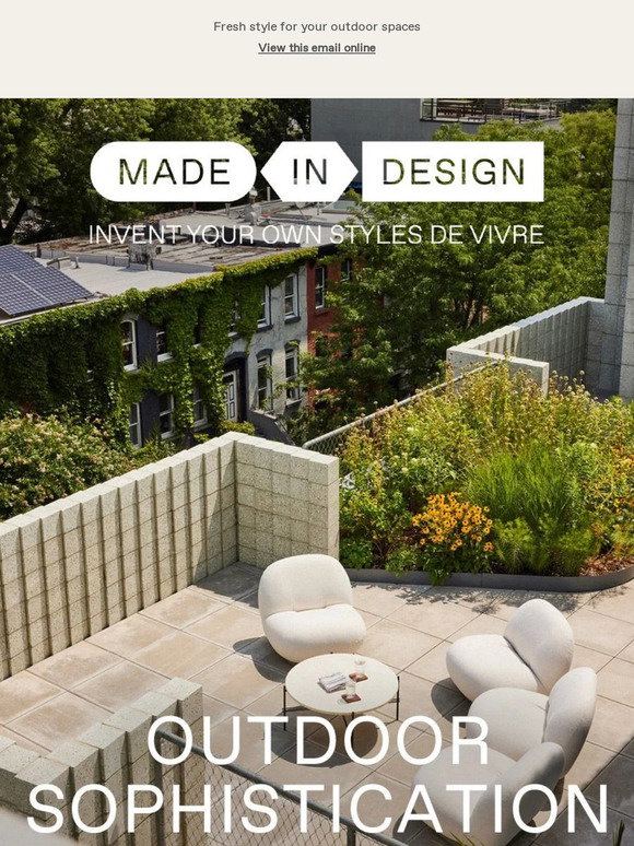 Made In Design: Bringing your terrace back to life | Milled