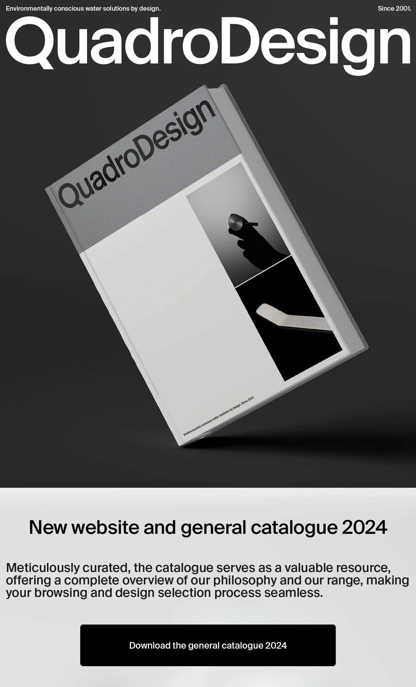 Archiproducts: QuadroDesign, 2024 general catalog for bathroom, kitchen, filtration and new ...