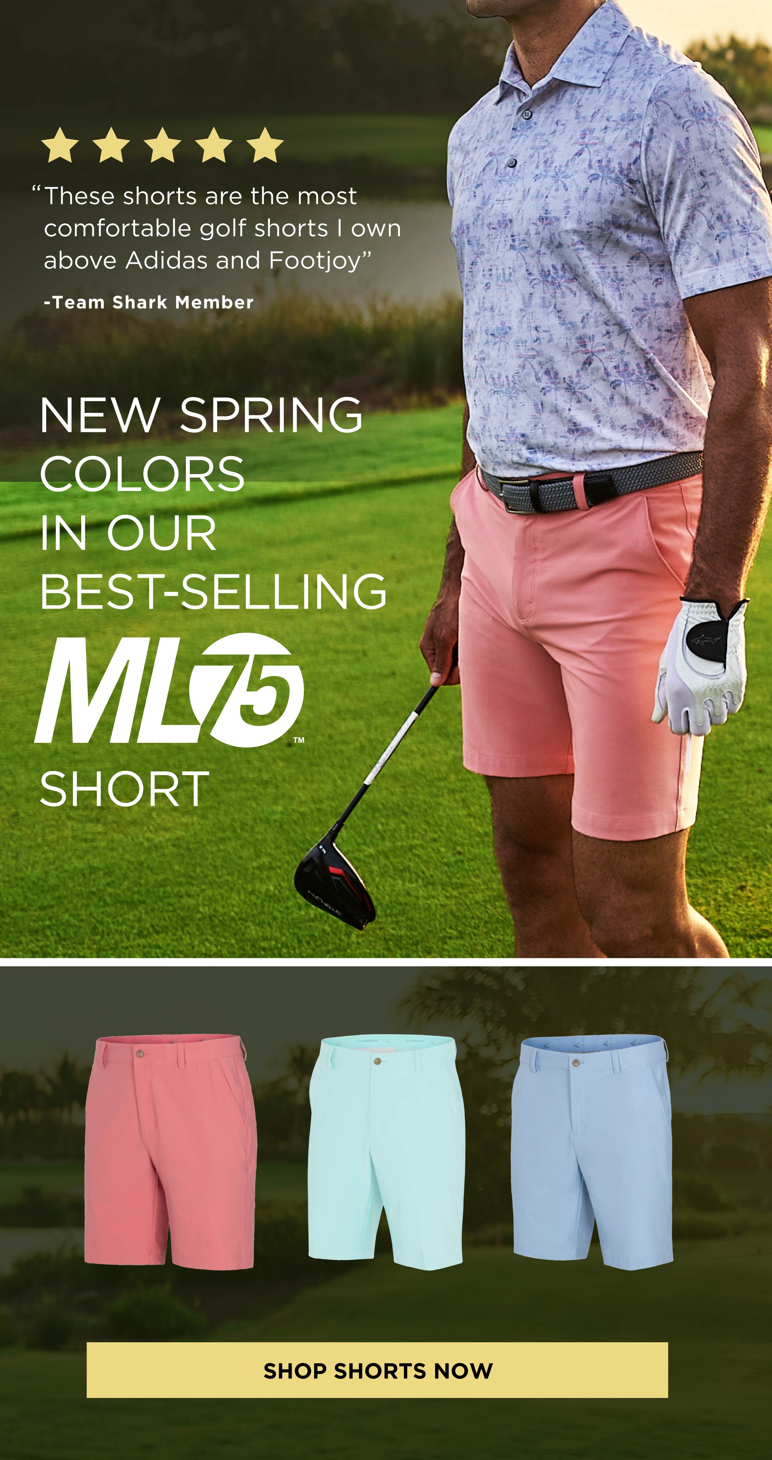 Greg Norman Collection: New Colors in our ML75 Short | Milled