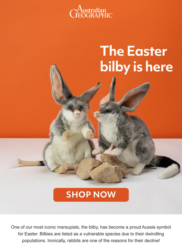 Australian Geographic Shop: The Easter bilby is here! | Milled