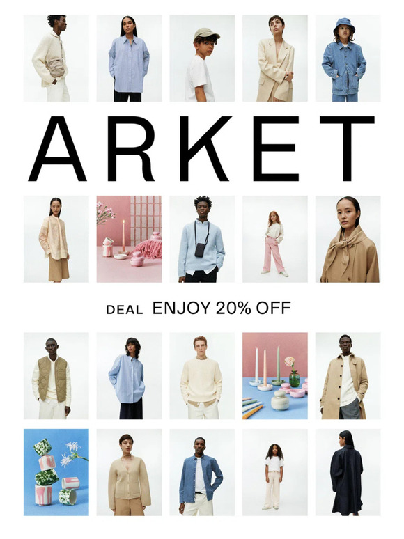 Arket Email Newsletters: Shop Sales, Discounts, and Coupon Codes