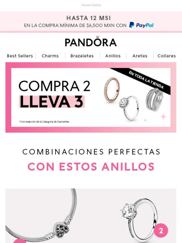 Pandora: 🎁 Compra 2 y te damos 3 💍 Añade un anillo a tu set | Milled