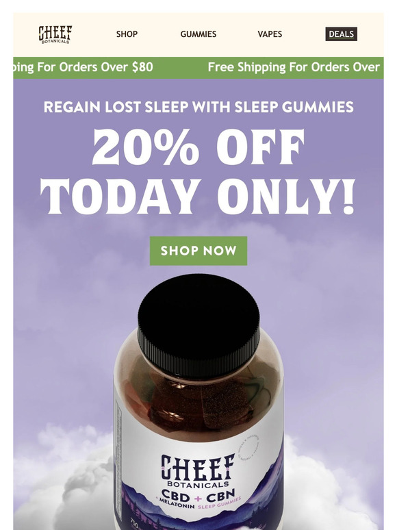 Cheef Botanicals: Your Solution to Lost Sleep: Sleep Gummies 😴 | Milled