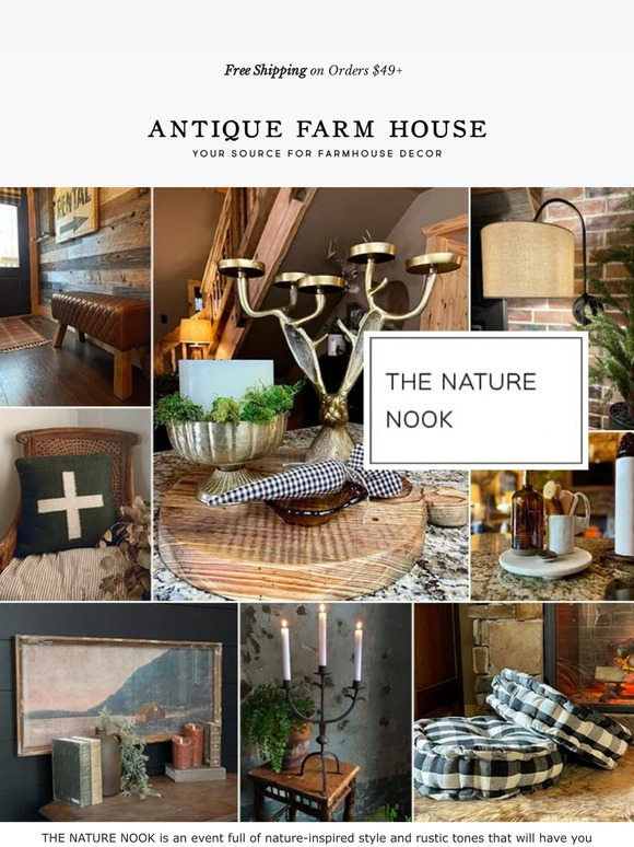 Antique Farmhouse: ️{THE NATURE NOOK} event launched | Milled