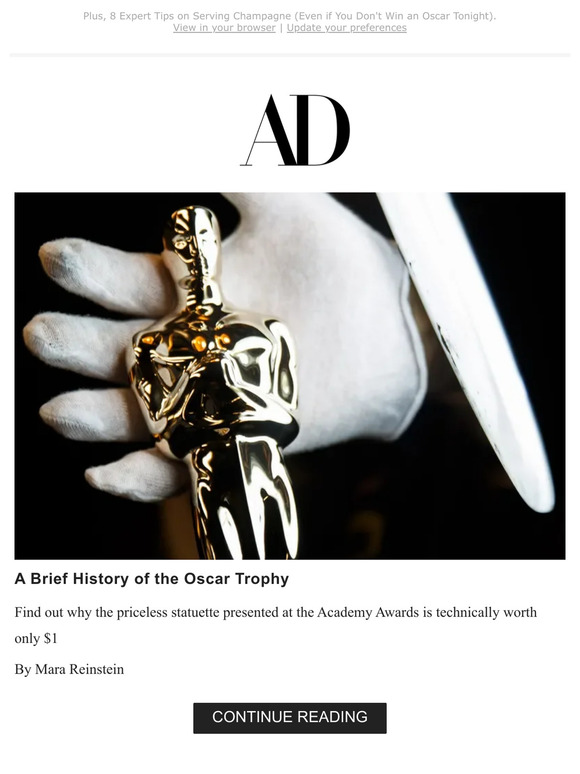 Architectural Digest: Inside the Homes of 7 Oscar Winners | Milled