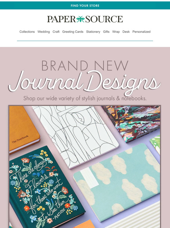 Paper Source: New Journal & Notebook Styles For Your Desk | Milled