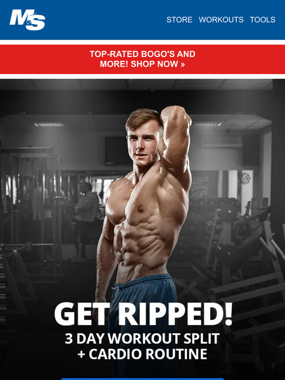 Muscle & Strength: Get RIPPED: 3 Day Workout Split | Milled