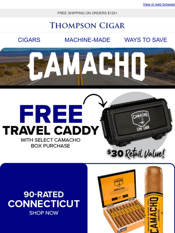 Thompson Cigar: Free Travel Caddy With Select Box Purchase | Milled