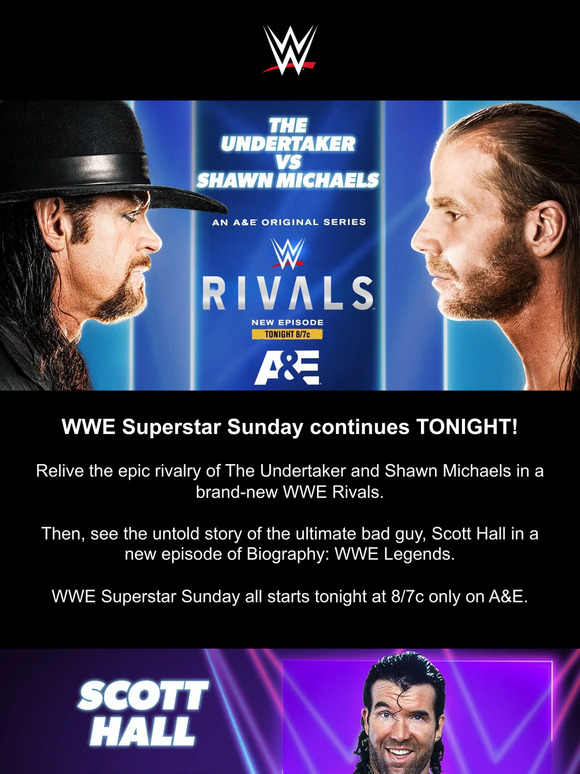WWE Shop: WWE Superstar Sunday continues with The Undertaker vs. Shawn ...