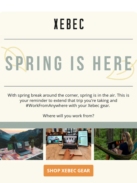Xebec: Extend Spring Break with Xebec Gear | Milled