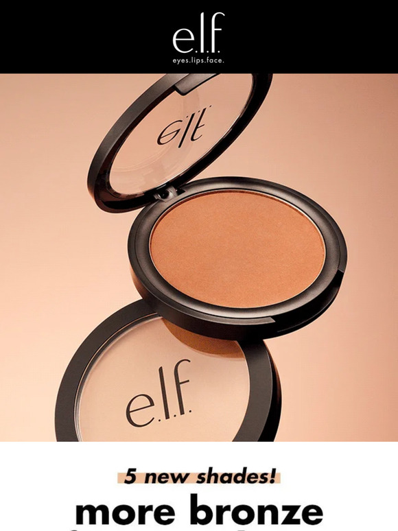 Elf Cosmetics: NEW SHADES ☀️ Primer-Infused Matte Bronzer | Milled