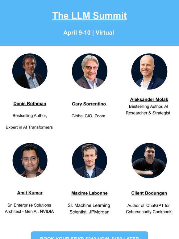 Packt: [Event Pass] Your Roadmap to Success at the LLM Summit 2024 ...