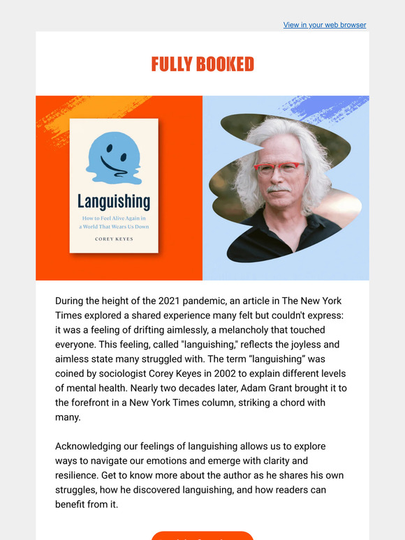 Fully Booked: All About Languishing by Corey Keyes | Milled