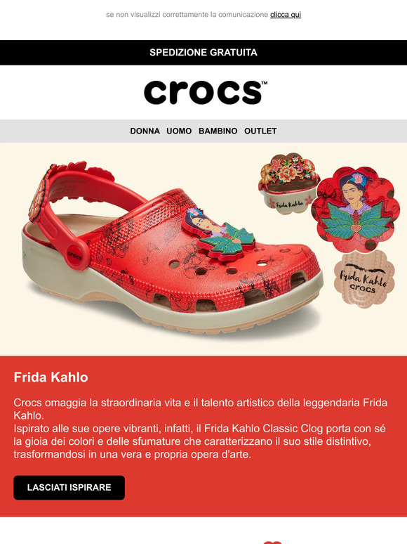 Crocs: Frida Kahlo🌹 Colori che raccontano storie | Milled