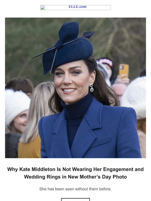 ELLE: Why Kate Middleton Is Not Wearing Her Engagement and Wedding ...