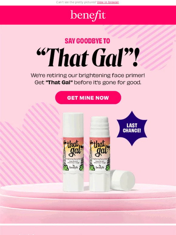 Benefit Cosmetics: Grab "That Gal" Face Primer before it's gone! | Milled