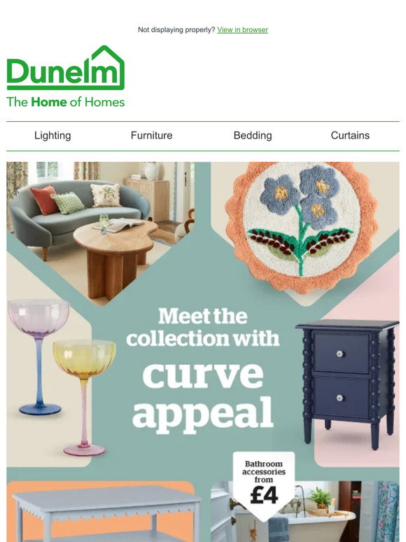 Dunelm: Talk about curve appeal... | Milled