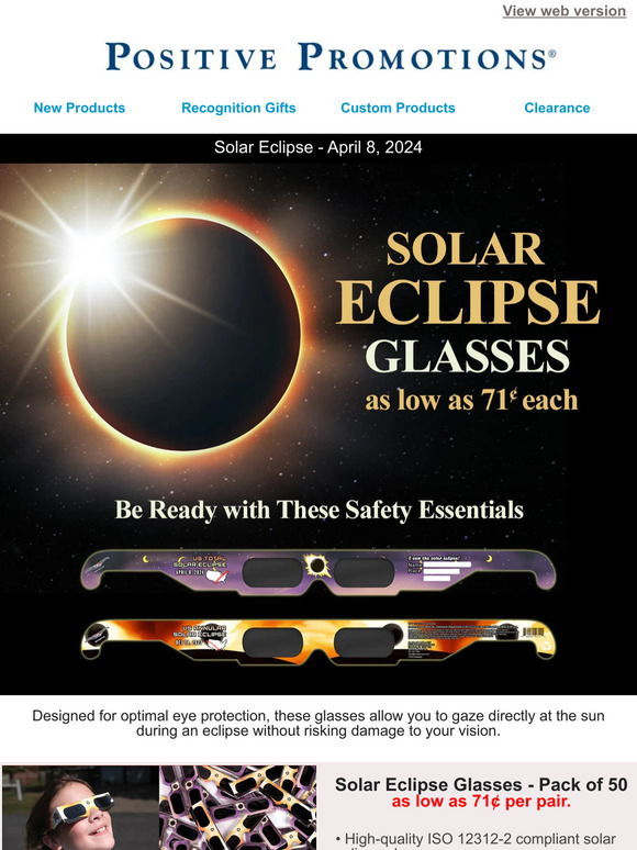 Positive Promotions: Solar Eclipse Glasses - Be Ready with These Safety ...