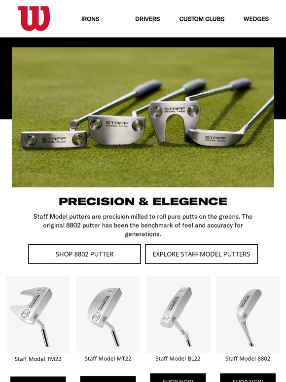 Wilson: Staff Model Putters, Timeless Classics | Milled