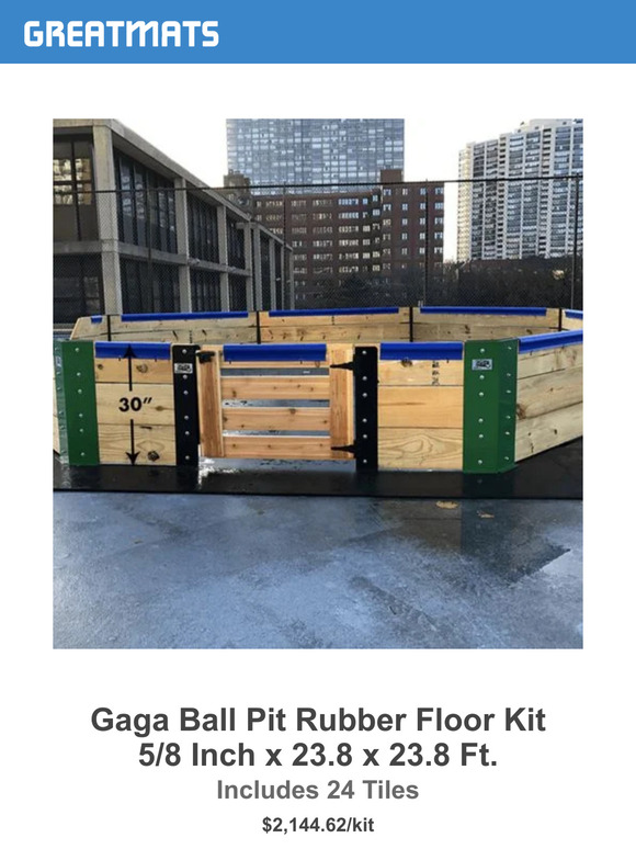 Great Mats: Step Up Your Game: Gaga Ball Pit Flooring Kits for Schools ...