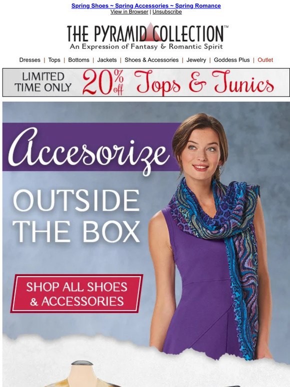 Pyramid Collection: Astounding. Alluring. Accessories & Shoes to Make ...