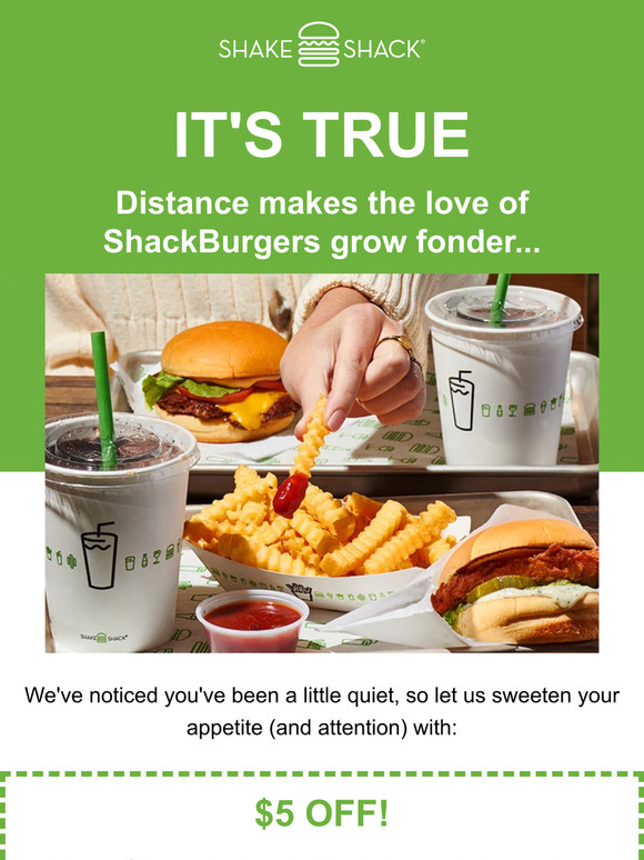 Shake shack promo store