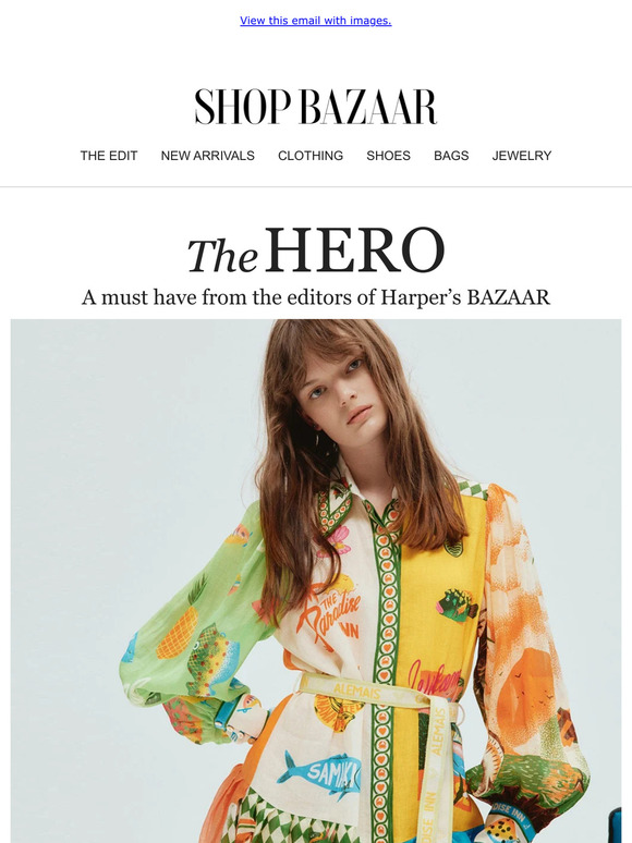 Harper's Bazaar: The Hero: This Printed Dress From Alémais Is Ready For ...