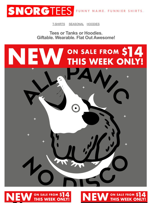 Snorg Tees: Don't Panic. We have NEW shirts! 😎 | Milled