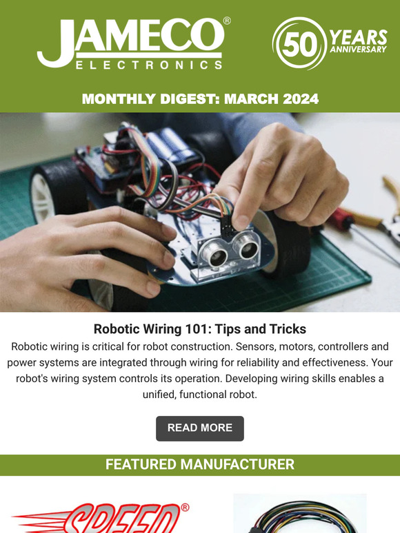 Jameco: Robotic Wiring 101: Tips and Tricks | Milled