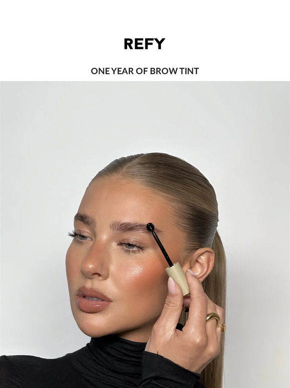 Refy Beauty: One year of brow tint | Milled