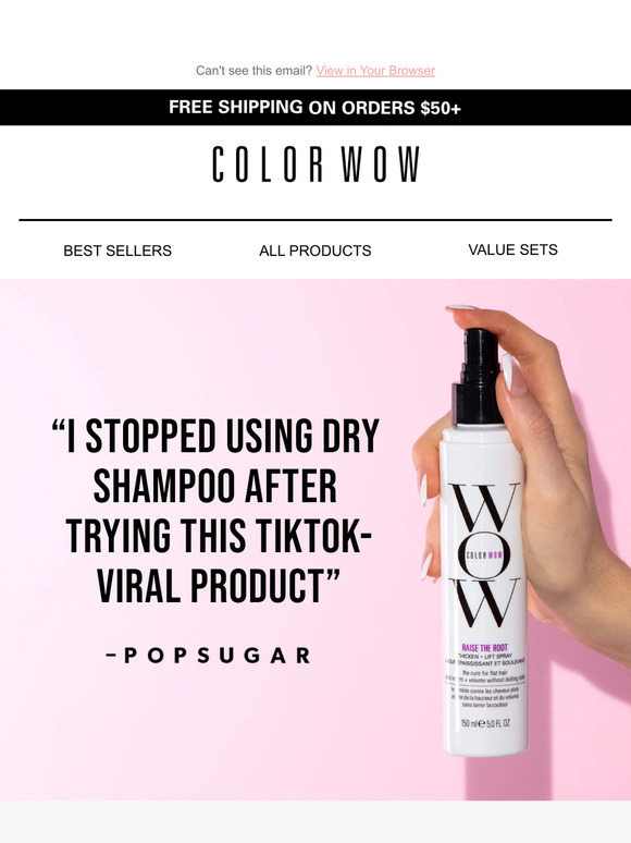 Color Wow: Volume, lift, and grease-free strands with our viral bundle ...
