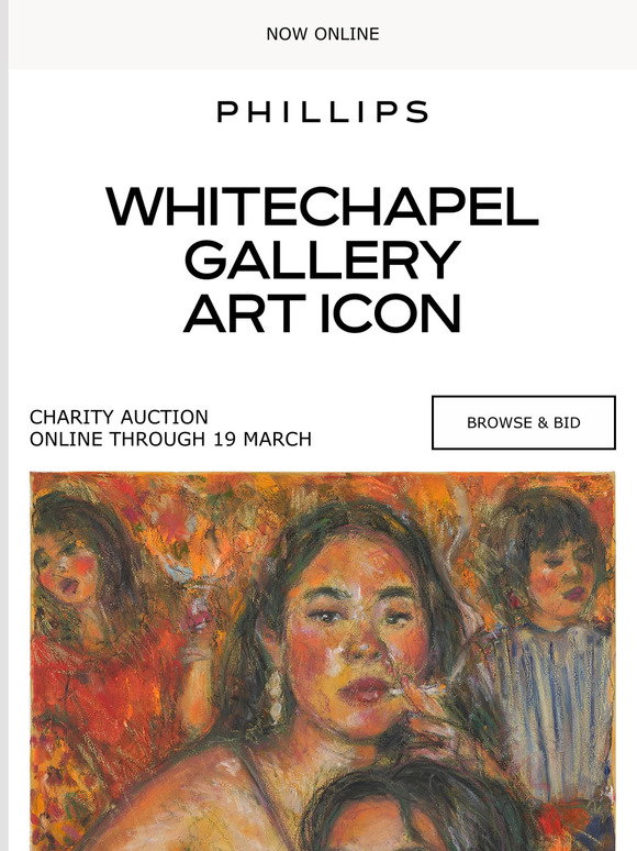Phillips: Now Open For Bidding | The Whitechapel Gallery Art Icon ...