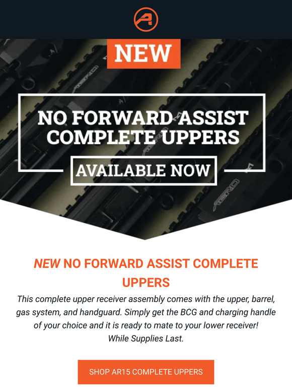 aero precision: NEW 🔥 No Forward Assist Complete Uppers Available Now ...