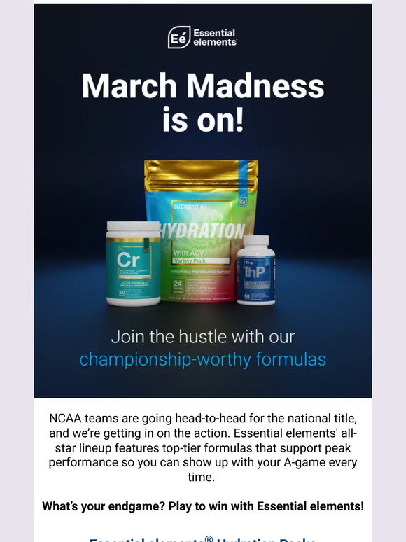 Essential Elements: 🔥 March Madness is Heating up! 🔥 | Milled