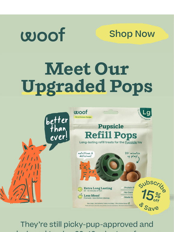 Woof: Our Pupsicle Pops are better than ever 🥕 | Milled